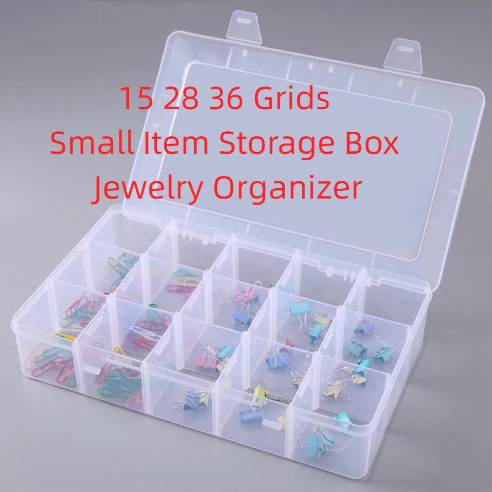15 28 36 Grids Jewelry Organizer Transparent Beaded Small Objects ...