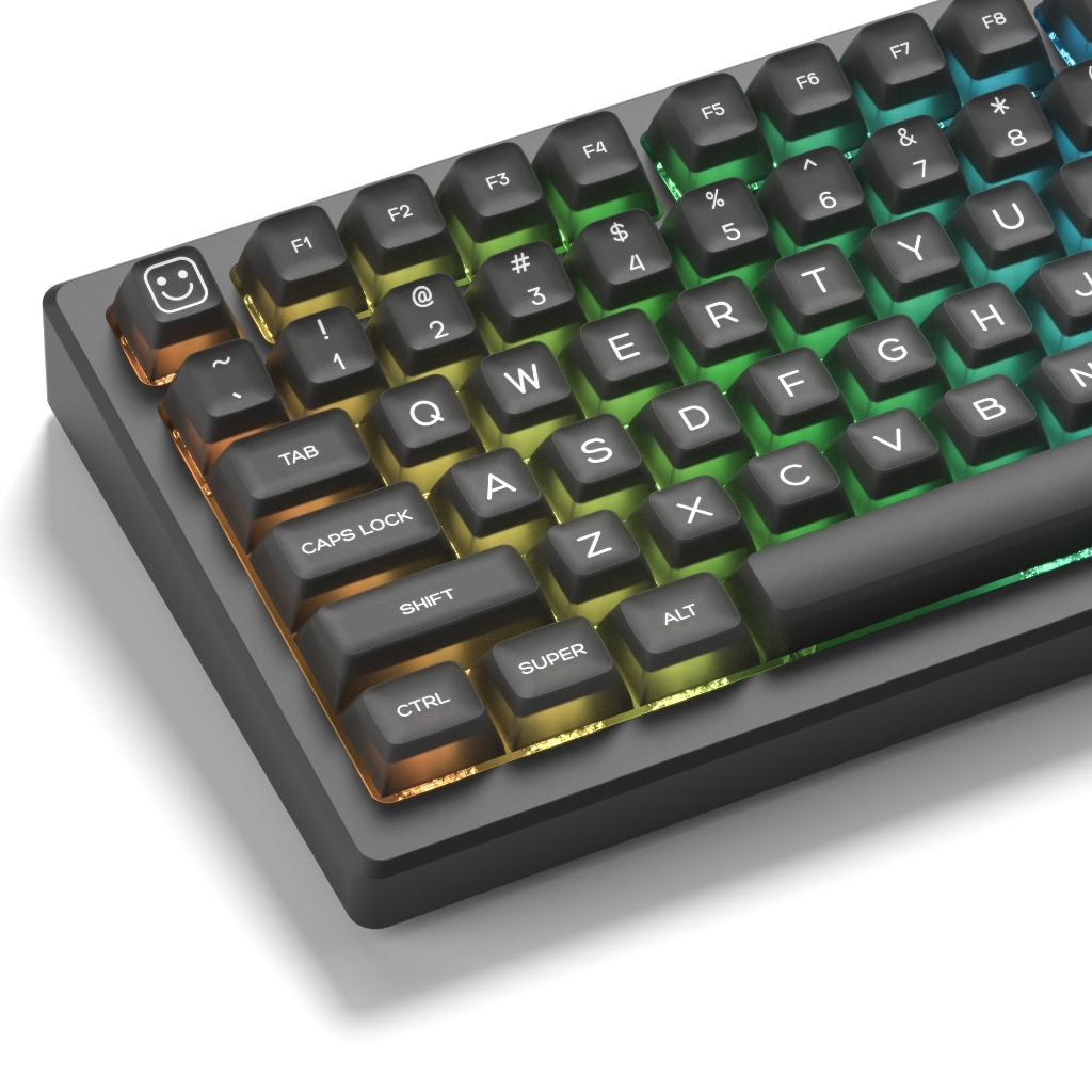 WOMIER 140 Keys SA Profile Keycaps Black Jade Custom Key Caps Set ...