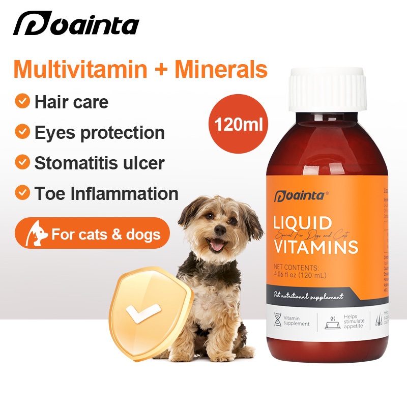 PUAINTA Liquid Multivitamin for Dogs and Cats Hair Loss Immune System ...