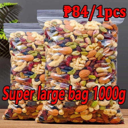 【BUY1 TAKE 1】500g Mixed Nuts and Fruits Snack Trail Mix Nuts and Dried ...