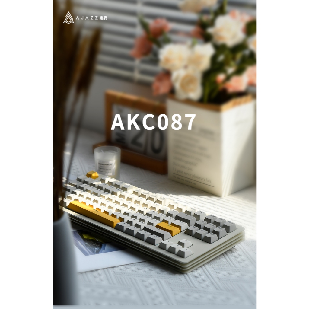AJAZZ AKC087 Wireless Mechanical Keyboard Tri Mode Gaming Keyboard RGB Backlit Pc Gamer ...
