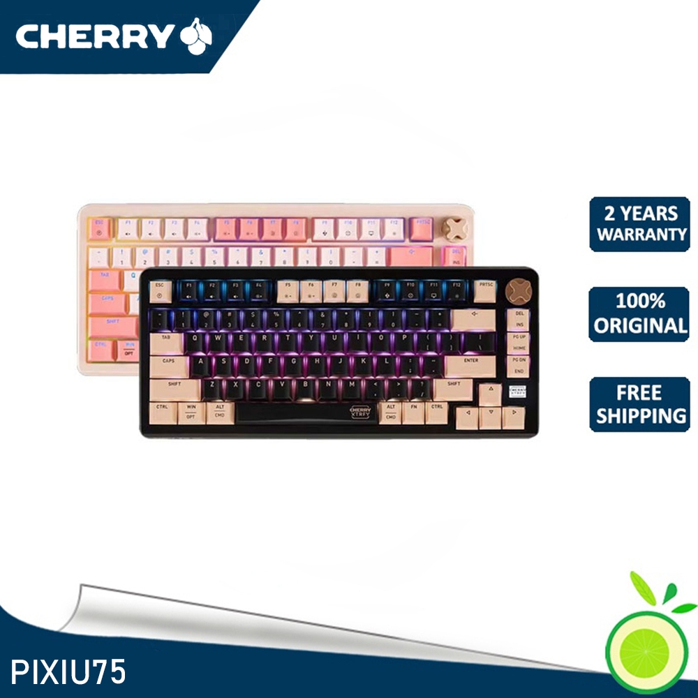 CHERRY XTRFY PIXIU75 three mode customized mechanical keyboard, supporting hot plug, Gasket ...