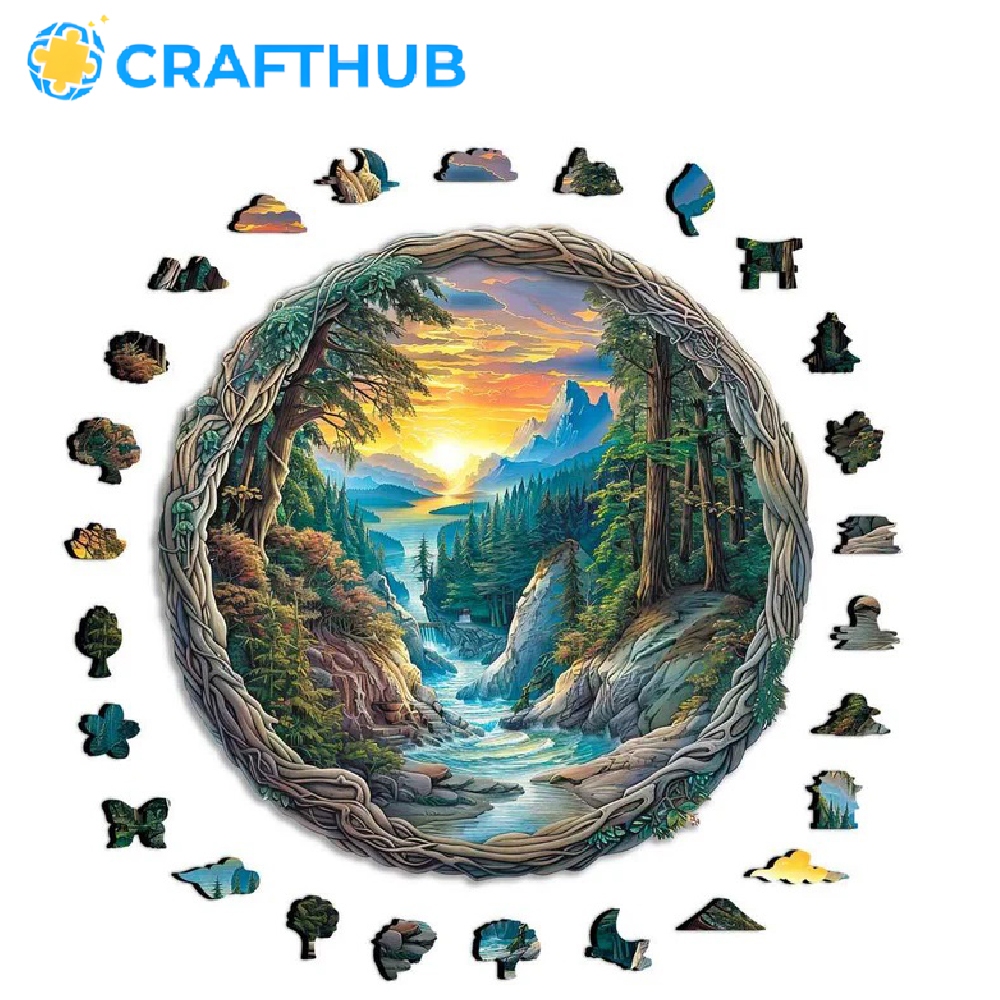 Crafthub 3D Hidden Village | Thicker and high quality wooden jigsaw ...
