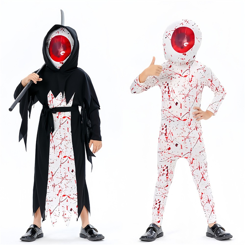 Kid Devil Eye Cosplay Costumes Boys Girls Death Vampires Ghost Party ...
