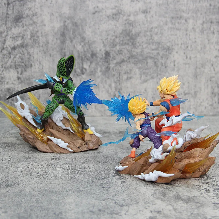 Dragon Ball Sky Top Famous Scene Faced with Wave Second Bomb Saru Goku ...