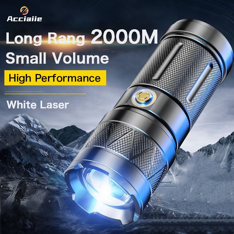 Acciaiie Flashlight Rechargeable Waterproof LED Outdoor Emergency ...