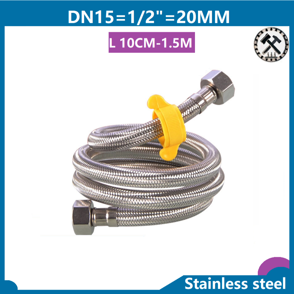 【KH】SUS304 BRAIDED PIPE, WATER INLET HOSE, HIGH PRESSURE, EXPLOSION ...