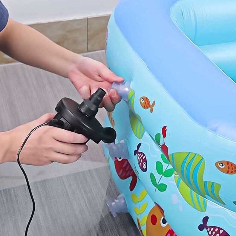 Electric Air Pump Home Inflate Deflate for Air Mattress Swimming Pool ...