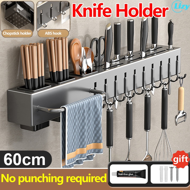 LIZY Knife Holder 60CM High quality luxury Knife Rack Wall Mounted ...