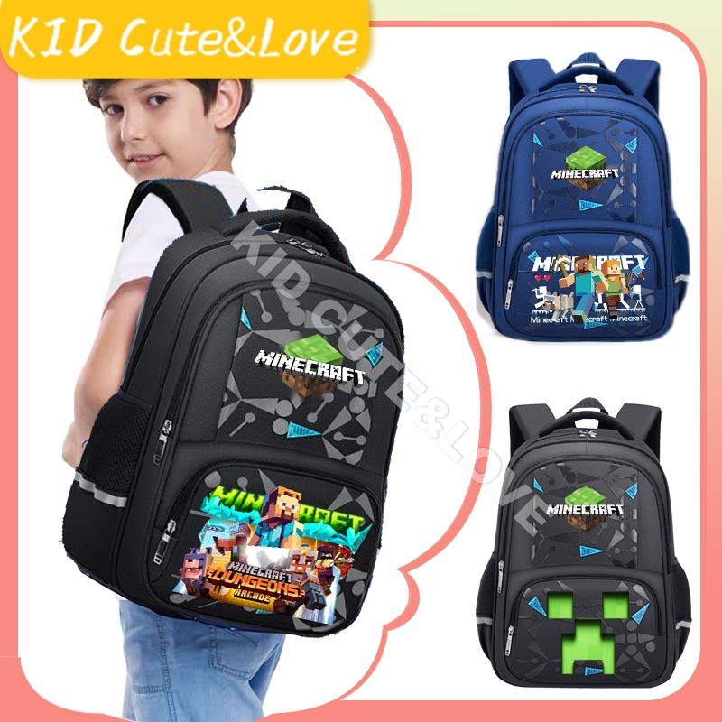 Minecraft Backpack For Kids Boys School Bag Waterproof Bag For Boys Bag ...