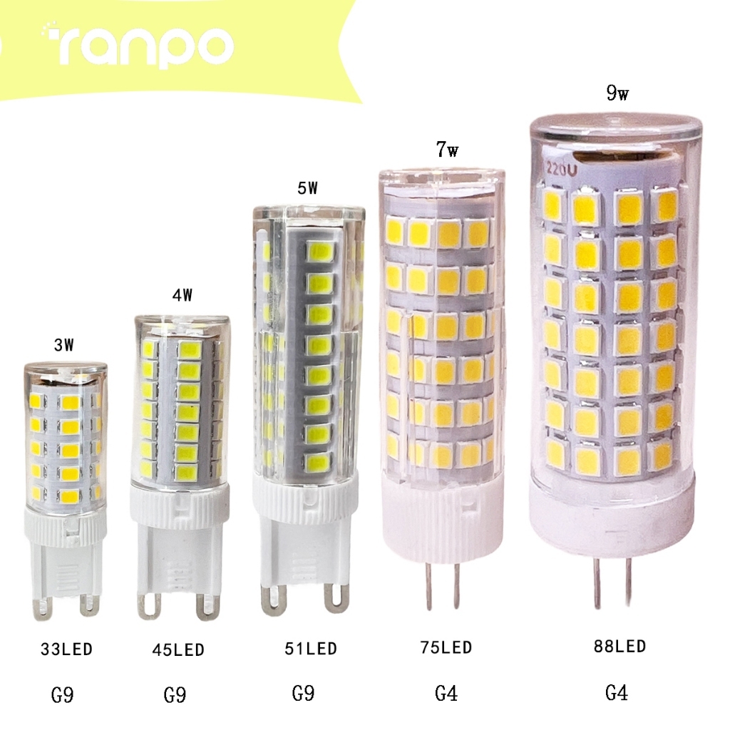 Led Ceramic Corn Light Bulb 9W 7W 5W 4W 3W Lamps Bright Lights Cool White Mini SMD 2835 ...