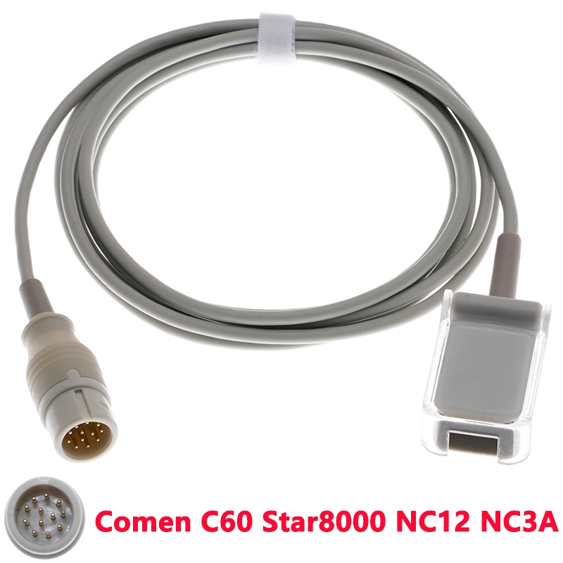 Spo2 Sensor Extension Cable Compatible Comen C60 Star8000 NC12 NC3A ...