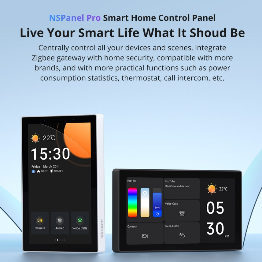 SONOFF NSPanel Pro 120 Type Smart Home Control Panel Zigbee 3.0 protocol Smart Thermostst Power ...