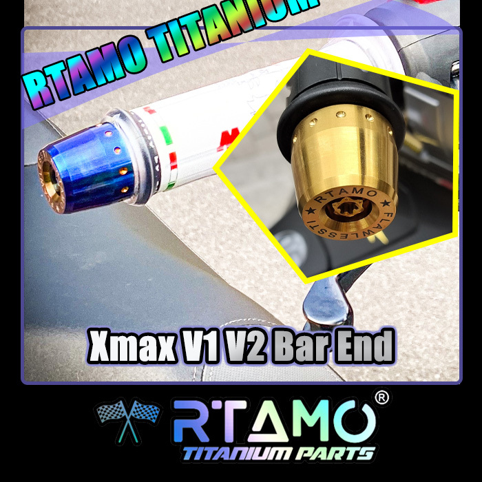 RTAMO Titanium Gr5 Xmax Bar End V1 V2 Stock Handle Bar End Tip Anti ...
