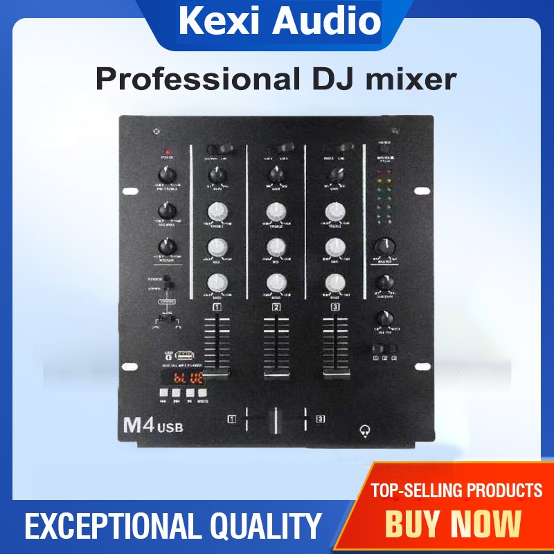 M4 professional DJ mixer Professional sound mixer | Shopee Philippines