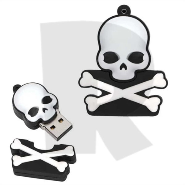 Silicone Funny Halloween Skull Face Cartoon High Speed USB 1GB 2GB 4GB ...