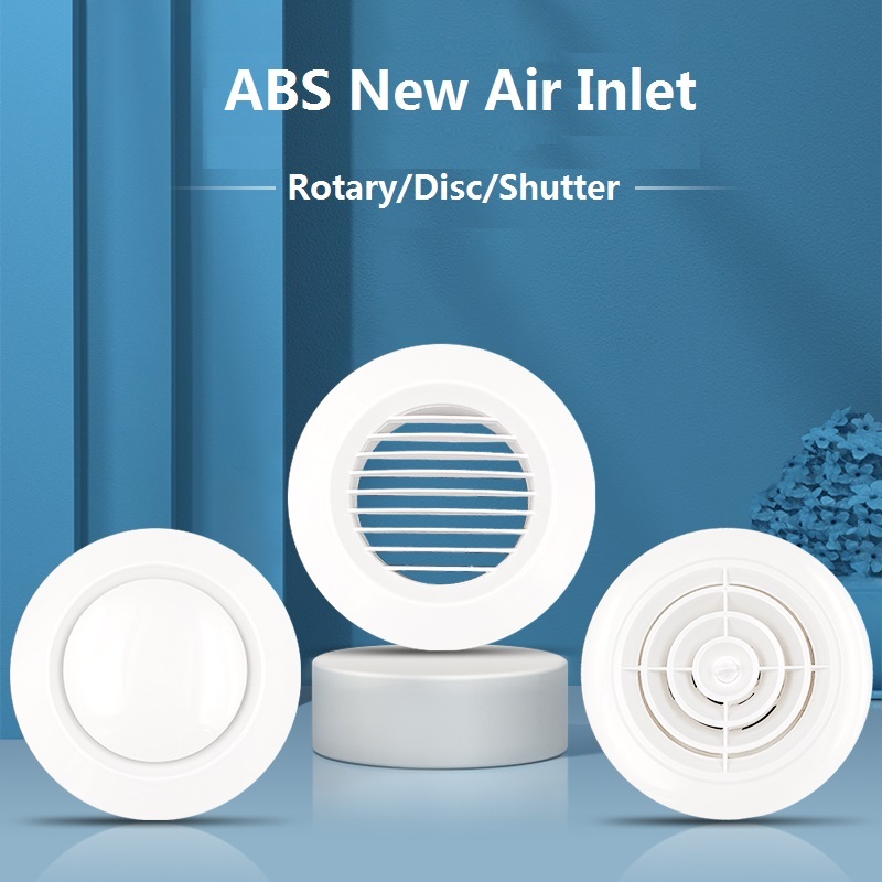 Circular Fresh Air Outlet Adjustable Louver Ventilation Exhaust Outlet ...