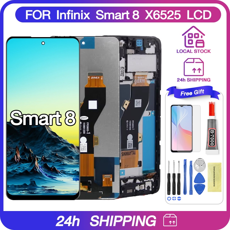 LCD With Frame For Infinix Smart 8 X6525 LCD Display Touch Screen ...