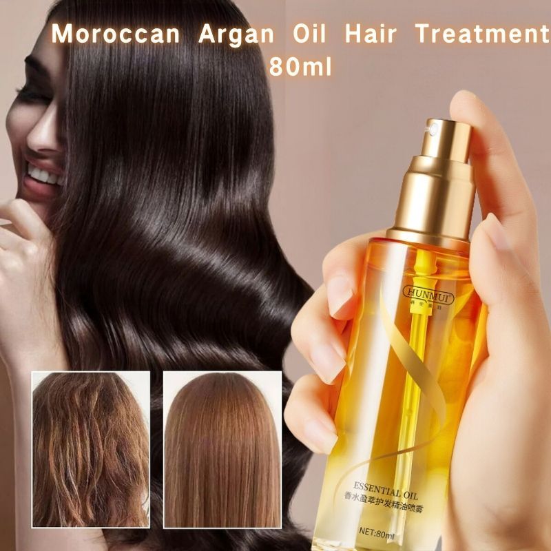 Moroccan Argan Oil Hair Serum Spray Hair Care Smoothing Nourish Repair ...