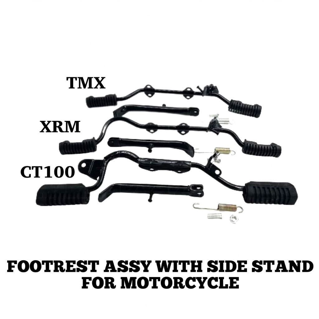 XRM TMX CT100 Front Footrest Assembly with Side Stand Set for ...