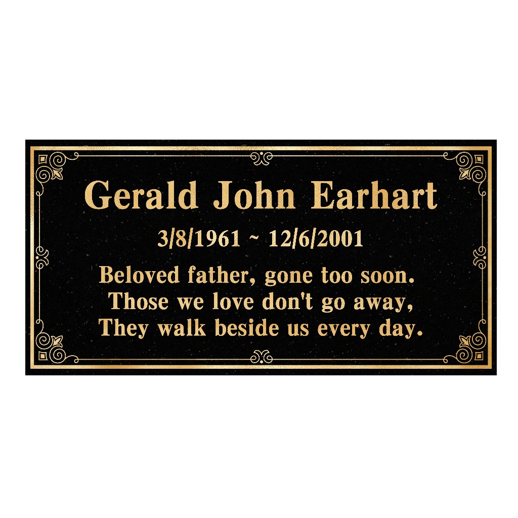 Lapida Granite Tombstone Plaque for Human Grave Marker Carved Stone Not ...