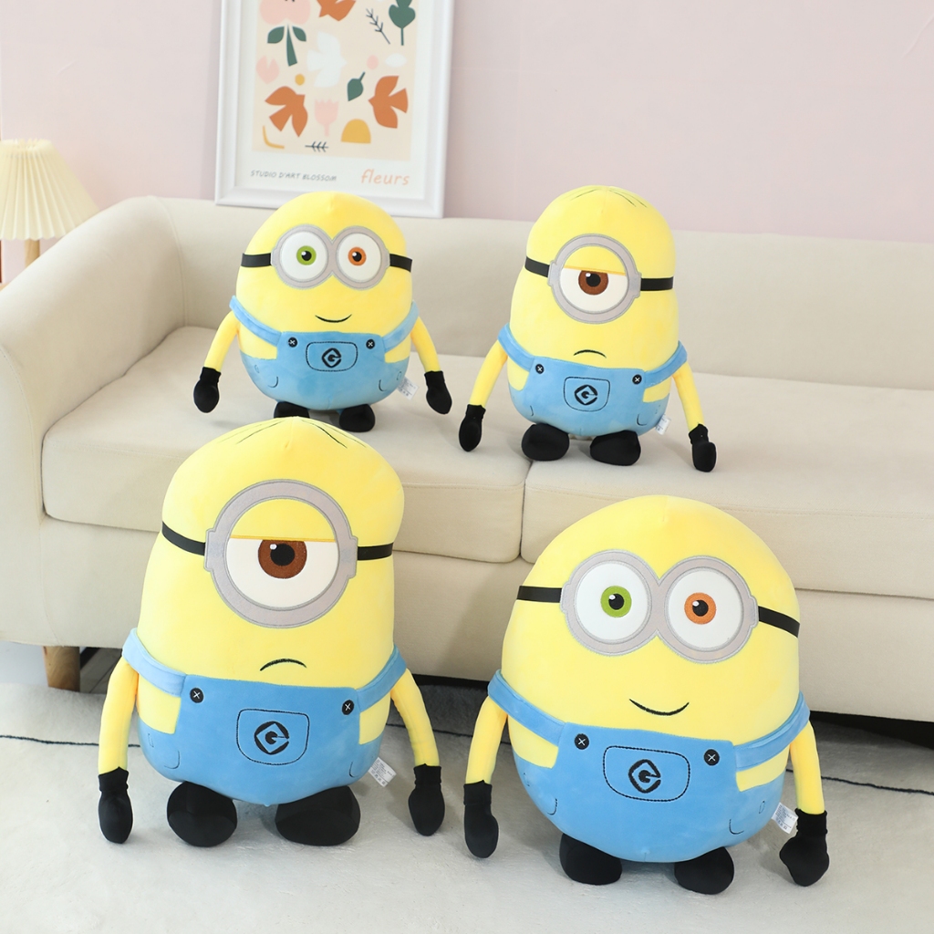 Minions Plush Toy Cute Minions Stuffed Toy Soft Doll Cartoon Plushie ...