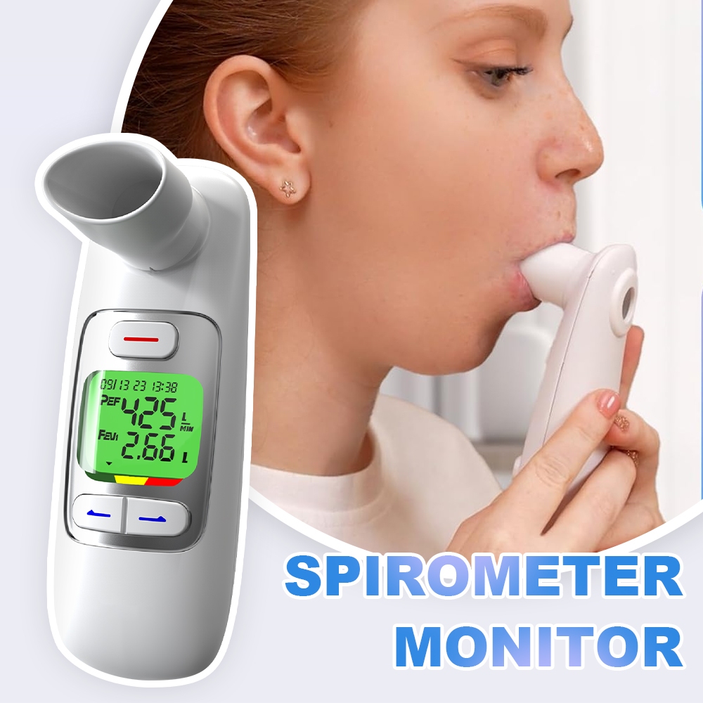 Smart Personal Portable Spirometer SMPF-2S Peak Flow Meter Digital Home ...