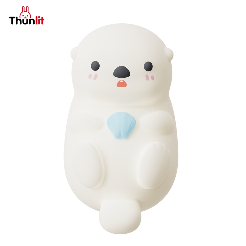 Thunlit Sea Otter Night Light USB Rechargeable Bedside Silicone ...