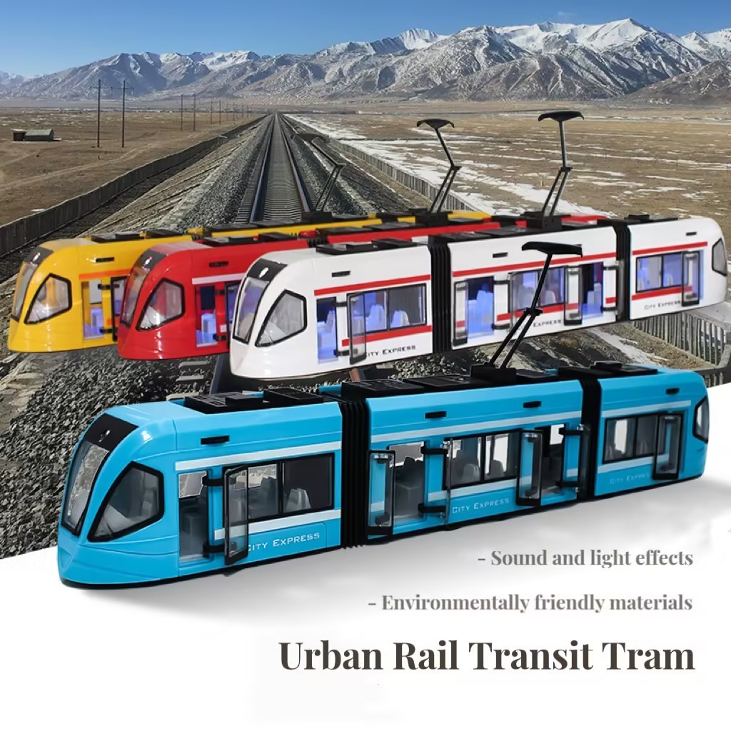 urban rail tram model（Harmony train children's toy car model） | Shopee ...