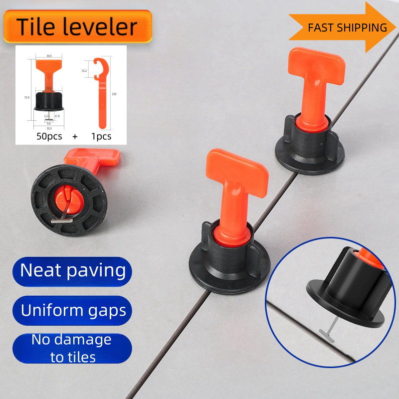 50Pcs Tile leveler T-type Level Wedges Tile Spacers for Flooring Wall ...