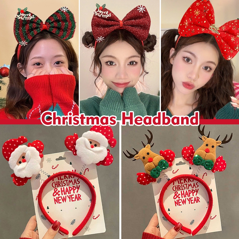 Christmas Headbands, Christmas Tree Headbands, Bow Hair Pins, Cute ...