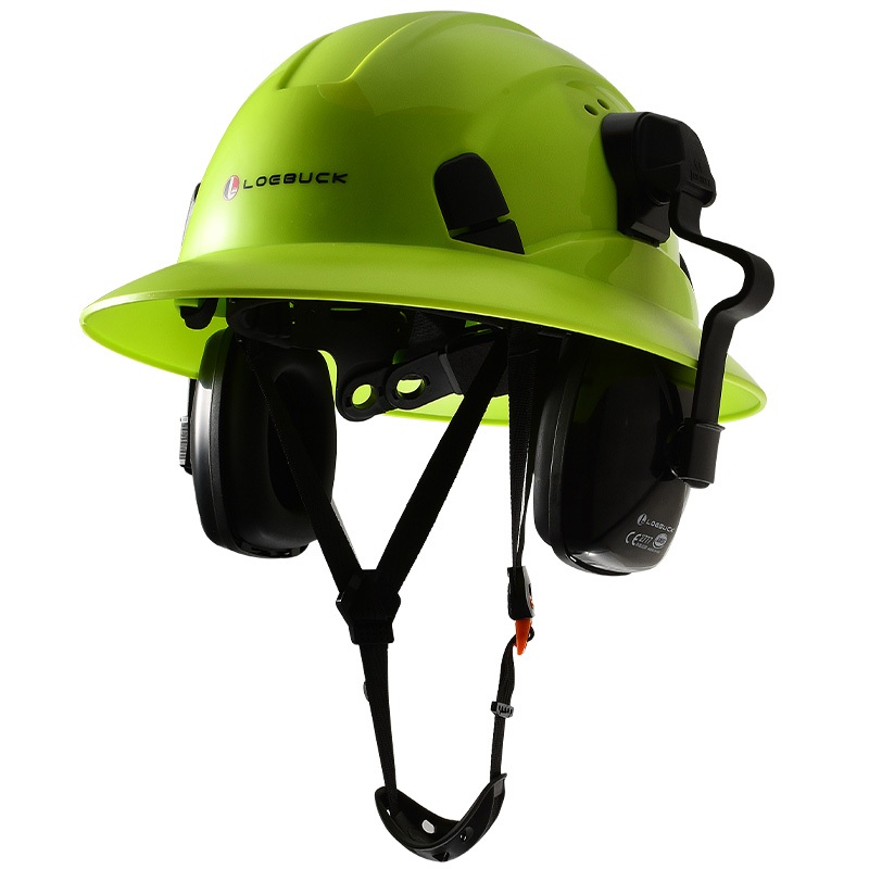 LOEBUCK safety helmet with 28 decibel soundproof protective earmuffs ...