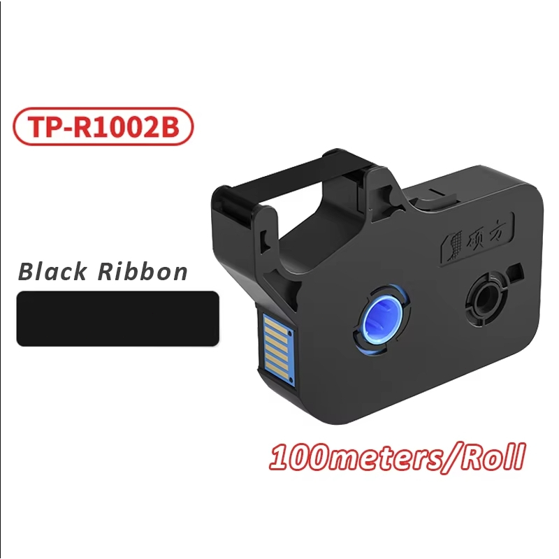 TP-R100B / TP-R1002B Supvan PVC Sleeve Heat Shrink Tube tape Black Ribbion for TP70 TP76i TP80 ...