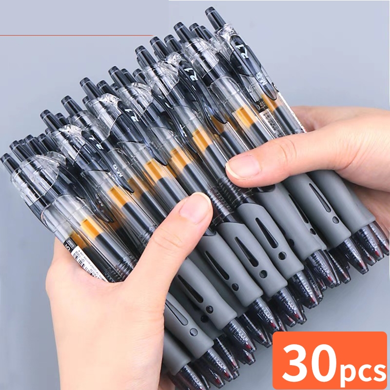 Gel Pen 0.5mm Press Sign Pens Student Writing Stationery Ballpen School ...