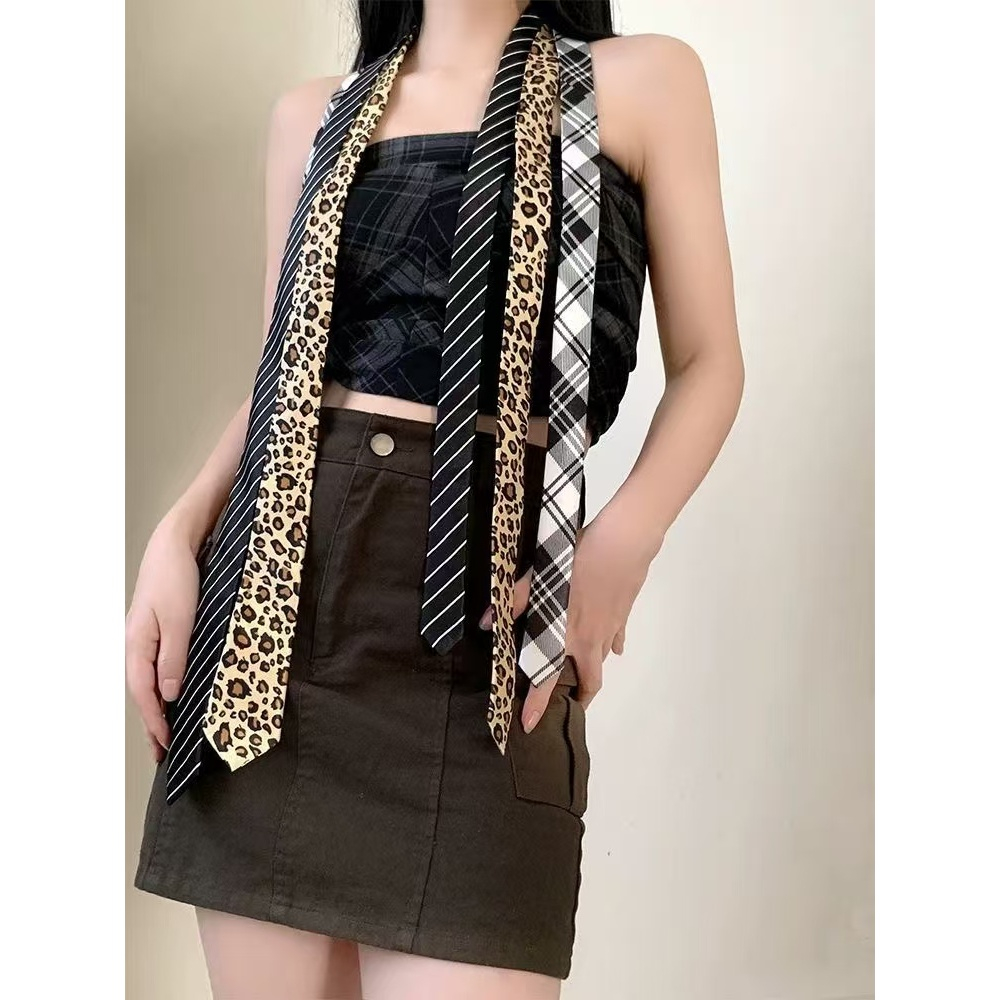 5 cm narrow men women Tie Casual tie Student Tie Vintage Scarves ribbon ...