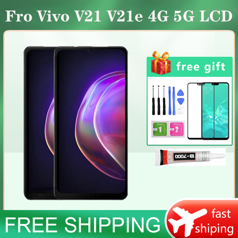 6.44" inch OLED Vivo V21 V21e 4G 5G LCD Display Touch Screen Digitizer Replacement | Shopee ...