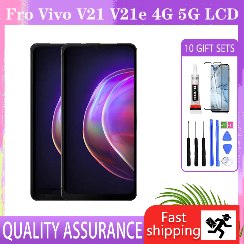 6.44" inch OLED Vivo V21 V21e 4G 5G LCD Display Touch Screen Digitizer Replacement | Shopee ...