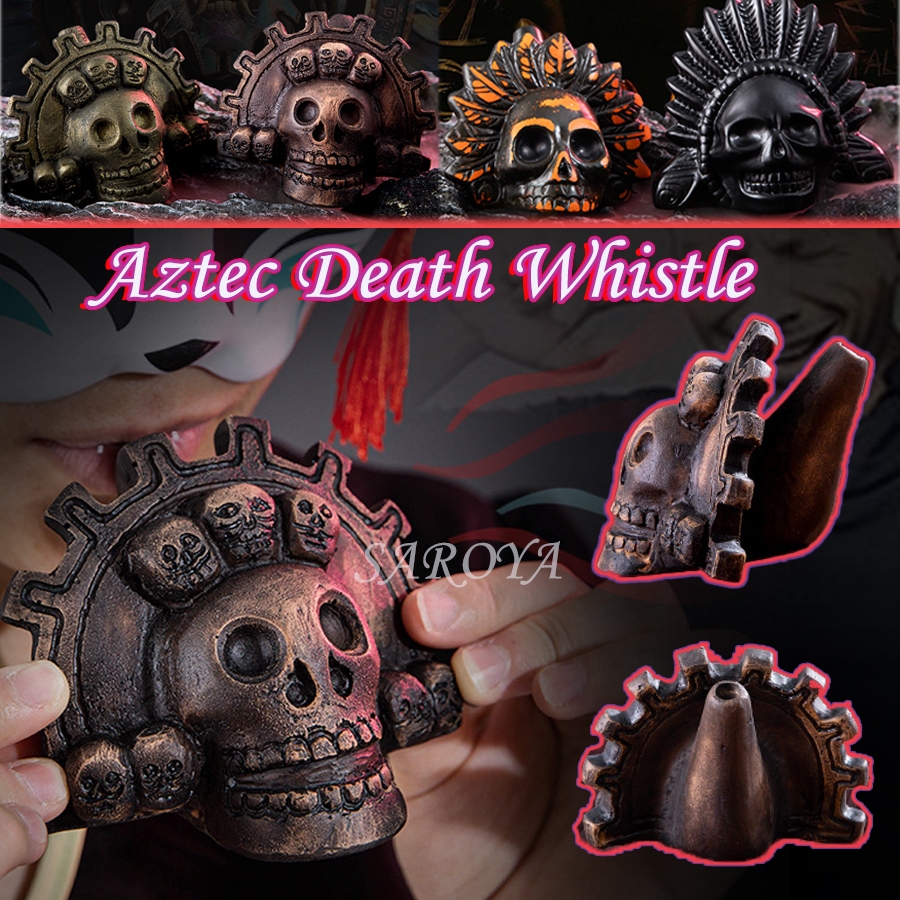 Authentic Aztec Death Whistle Skull Shaped Aztec Whistle Loudest Death ...