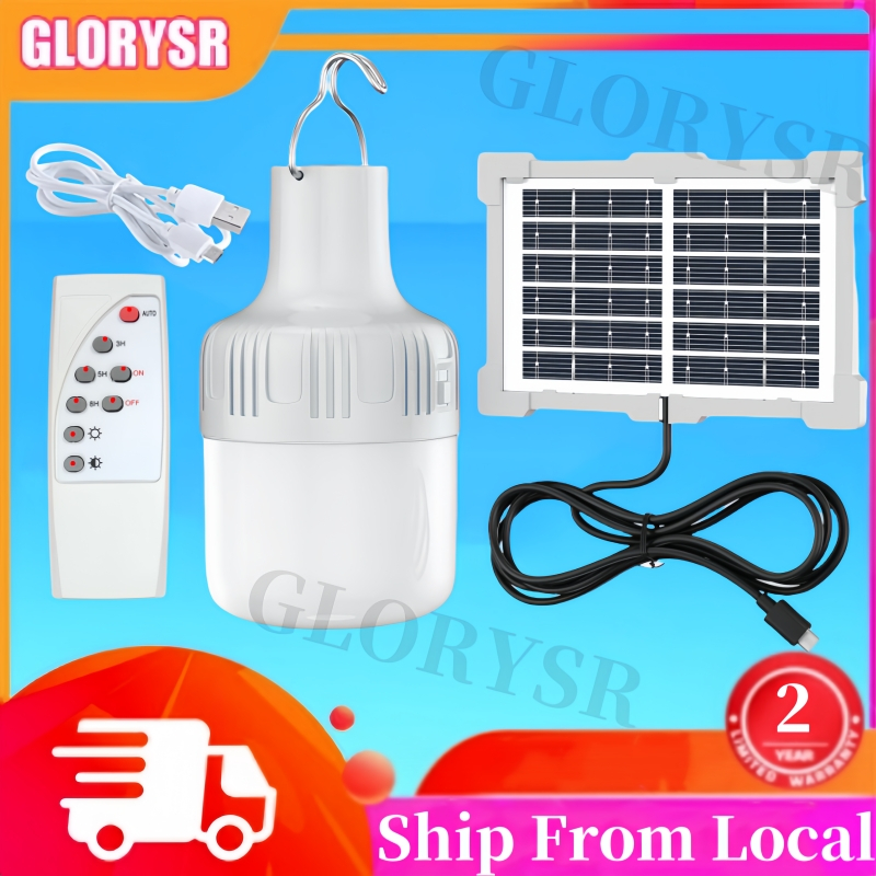 Solar Bulb Panel Light LED Portable Bulb Outdoor Waterproof Bulb Lamp ...