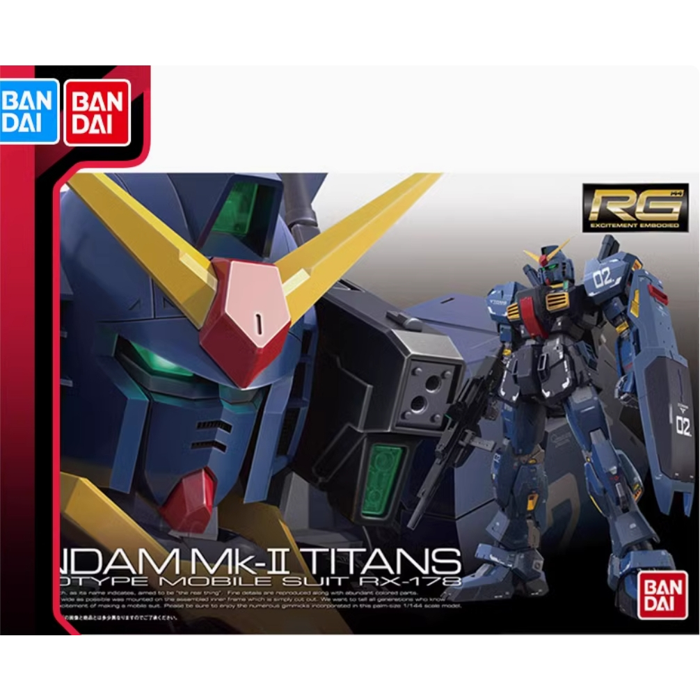 Bandai GUNDAM Assembled Model RG07 RX-178 MK-2 Titans Style Black ...