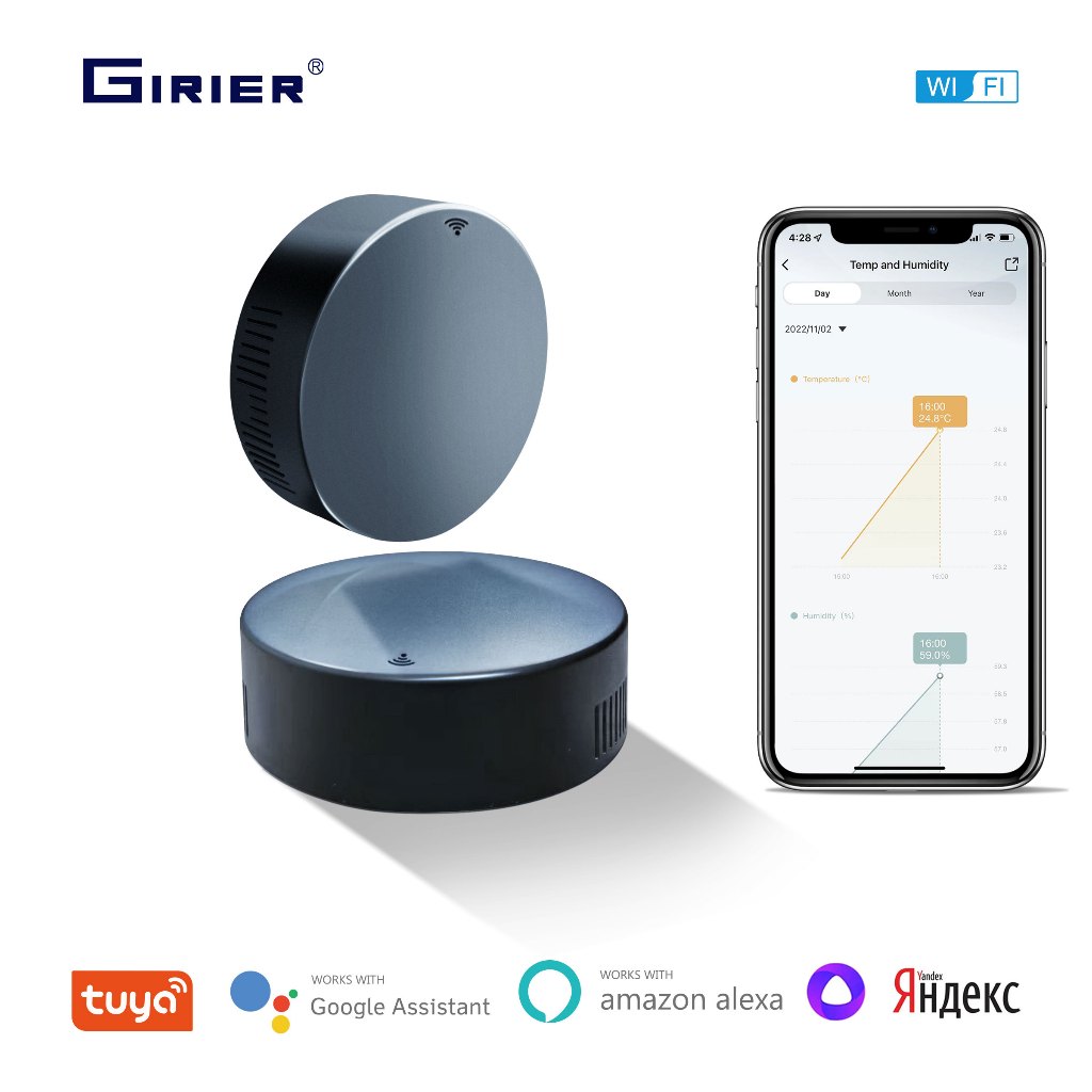 GIRIER Tuya WiFi Smart IR Remote Control Hub Universal Infrared Remote ...