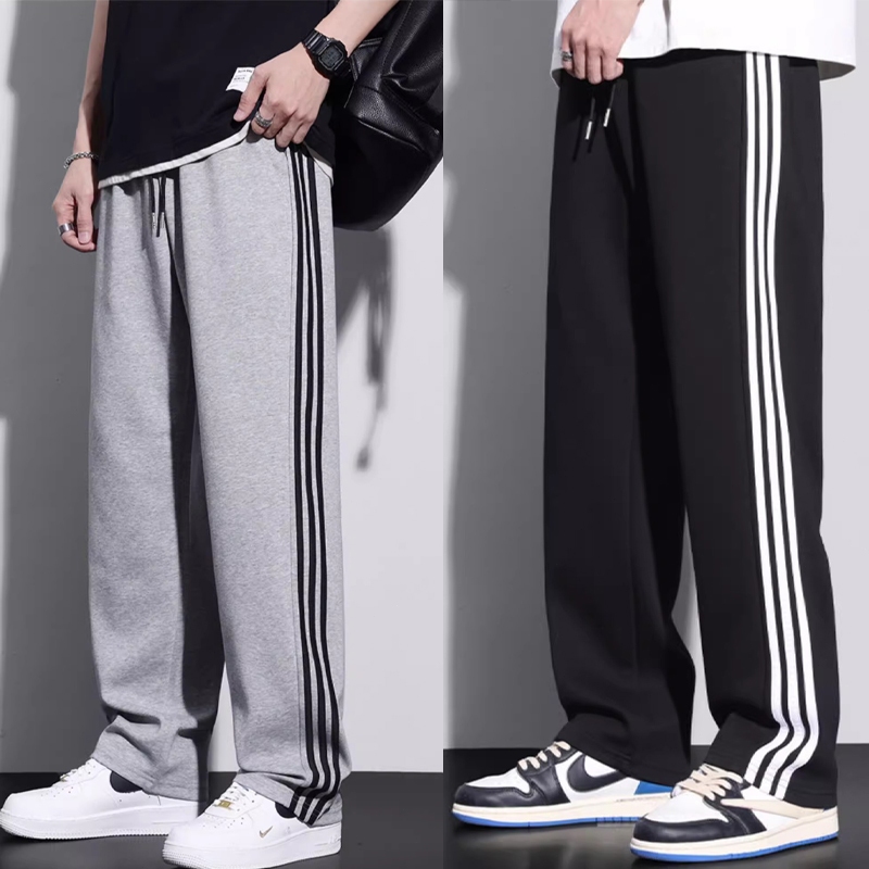 3 Zipper Track pants With White Striper for Men | Shopee Philippines