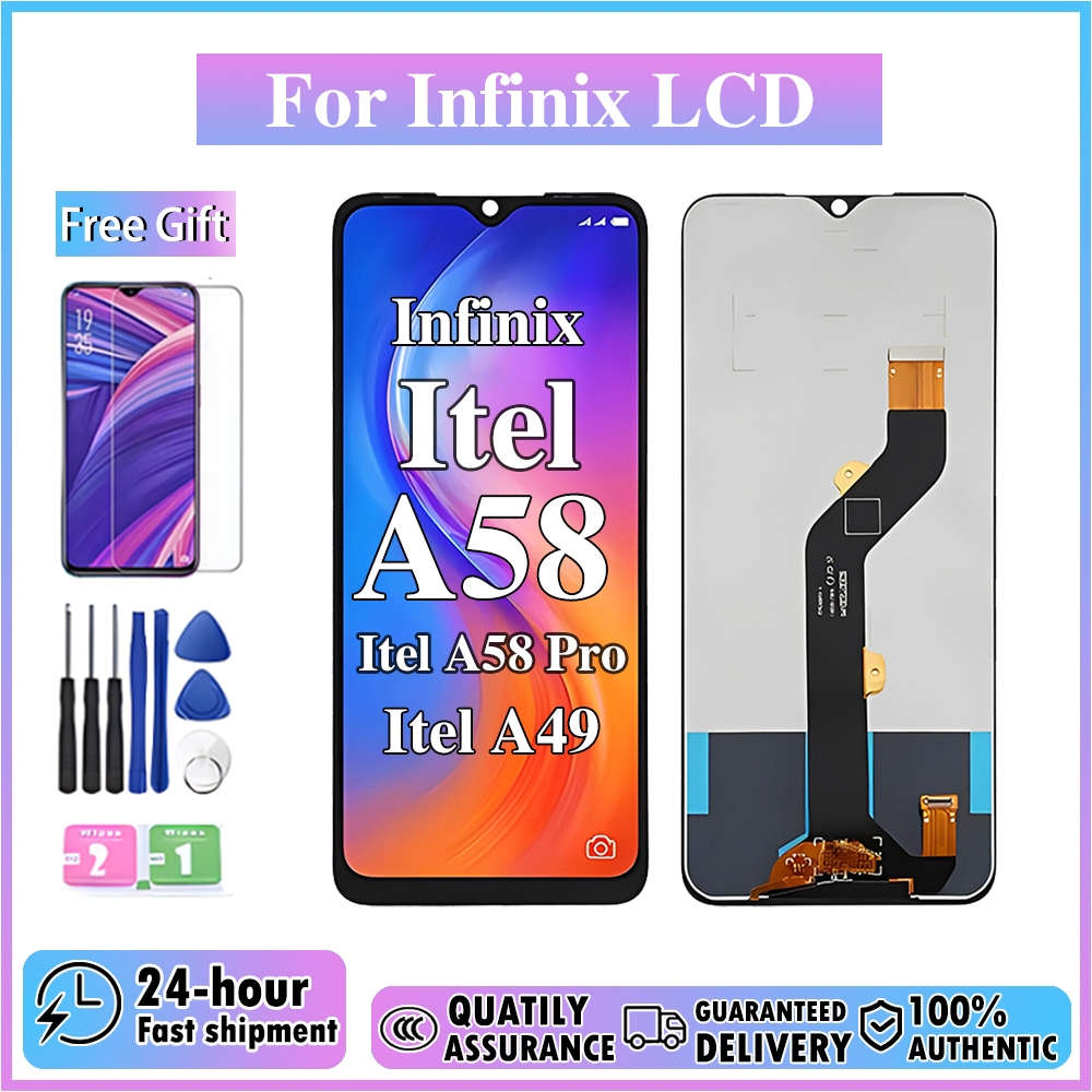 For Infinix Itel A58 A58 Pro A49 LCD Mobile Touch Digital Component ...