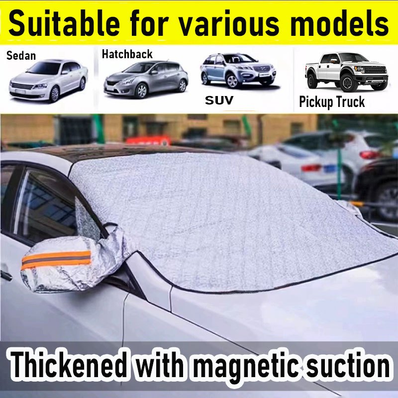 Thickened Windshield Cover 3 Layer Protective Car sun shade Windshield ...