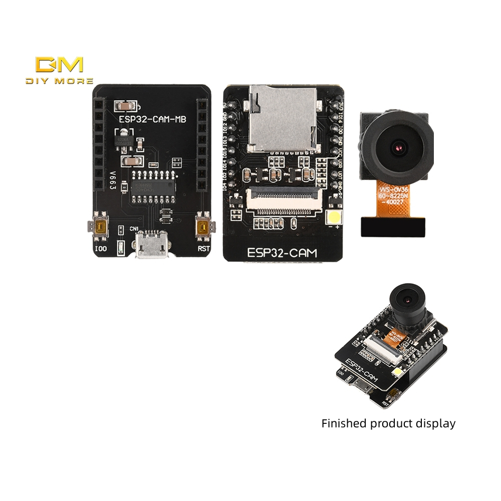 DIYMORE ESP32-CAM WIFI BT Development Board 2.0MP ESP32-S Module OV2640 ...