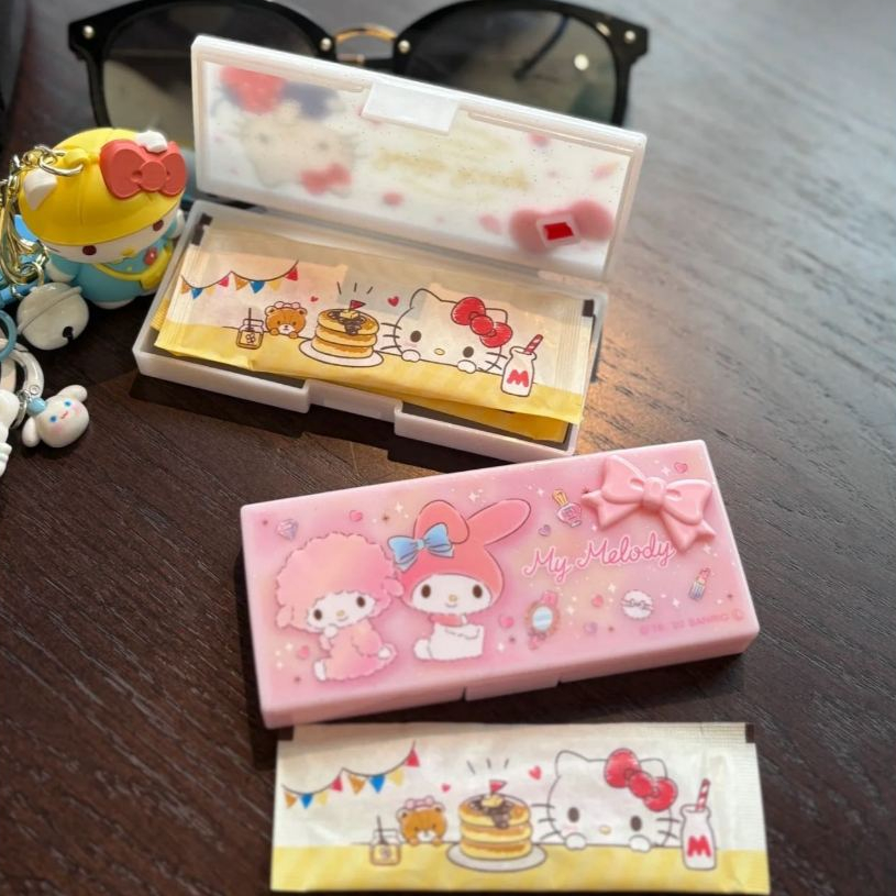 Hello Kitty 50th Anniversary Limited Edition Cotton Swabs Dental Floss ...