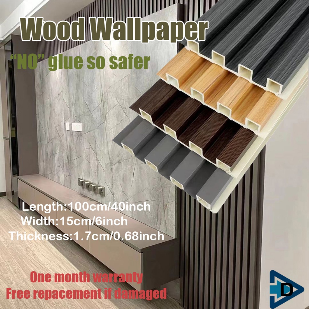 PVC High Quality Wood Panel Board Waterproof Interior Wall Fluted Wall ...