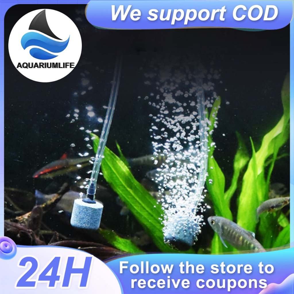 Air Bubble stone AIR STONE FOR AQUARIUM Airstone Fish Tank Cylindrical ...