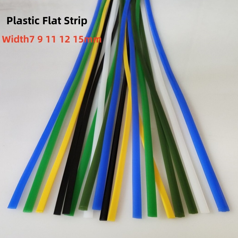 Width7 9 11 12 15mm Plastic flat strip plastic soft flat strip colored ...