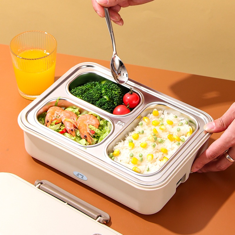 304 Stainless Steel Liner Separate Portable Lunch Box Electric Lunch ...